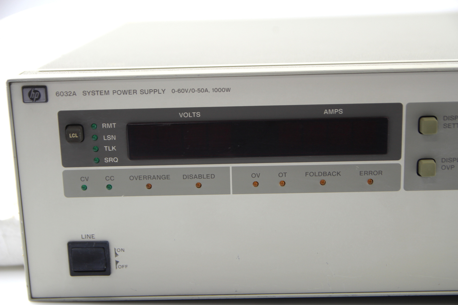 HP Agilent 6032A System Power Supply 0-60V 0-50A,1000W