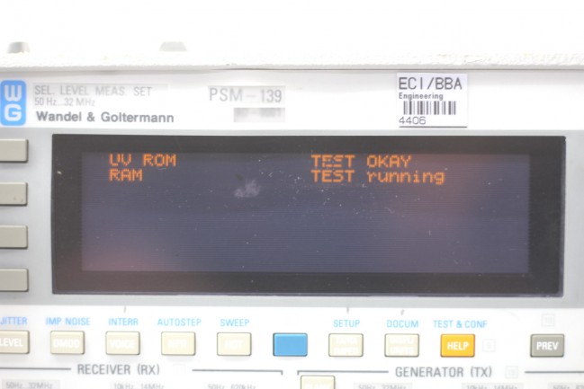 Wandel & Goltermann PSM-139 Selective Level Meter 50Hz...32MHz