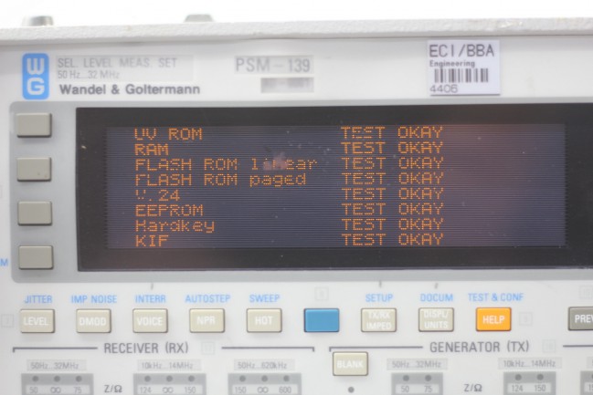 Wandel & Goltermann PSM-139 Selective Level Meter 50Hz...32MHz