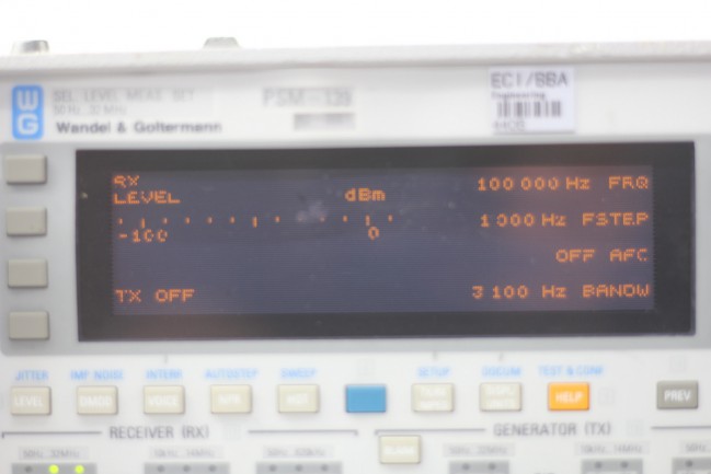 Wandel & Goltermann PSM-139 Selective Level Meter 50Hz...32MHz