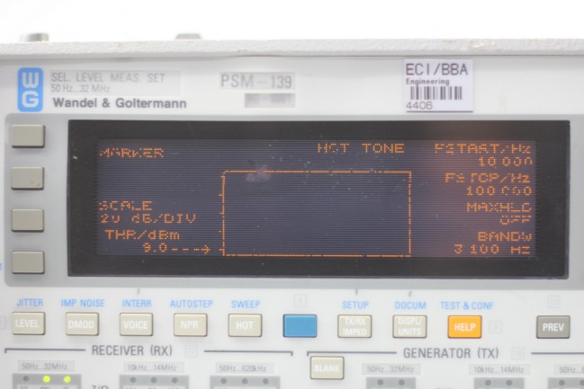 Wandel & Goltermann PSM-139 Selective Level Meter 50Hz...32MHz