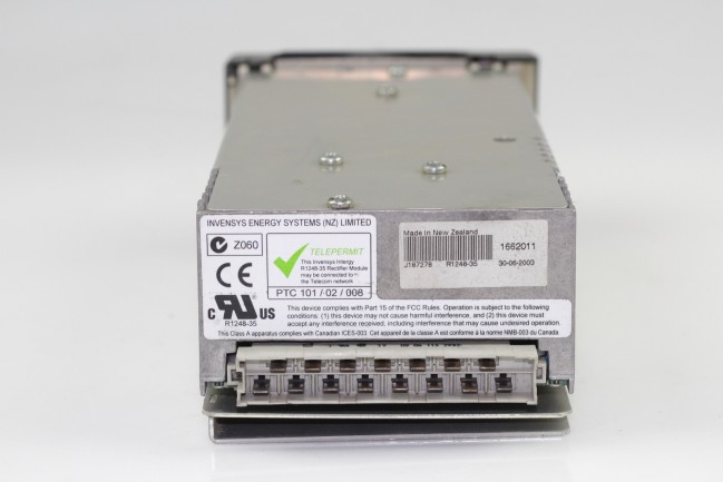 INTERGY INVENSYS R1248-35 PS RECTIFIER .240V 7A 50/60HZ 25A -48V